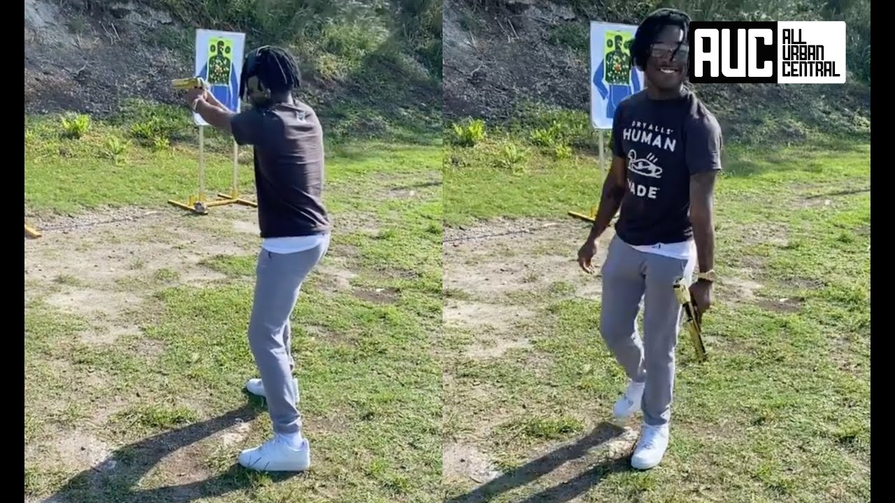 Lil Uzi Vert Tries Out His Gold Plated Desert Eagle At Gun Range ...