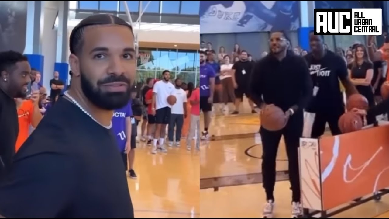 Drake Challenges Carmelo Anthony To A 3 Point Contest | Certified BOOTLEG