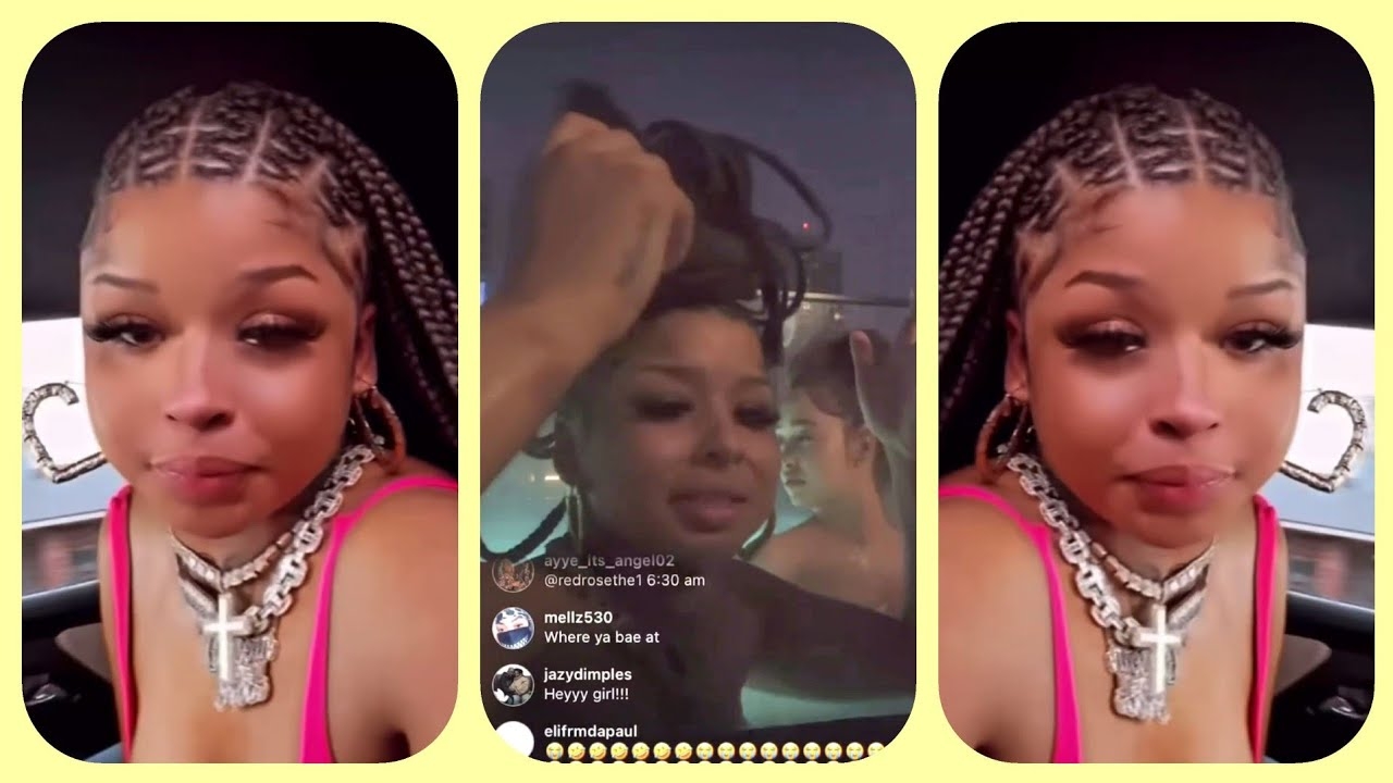 Chrisean Rock in the P00L with.... 0N & says Blueface is going T0 ...