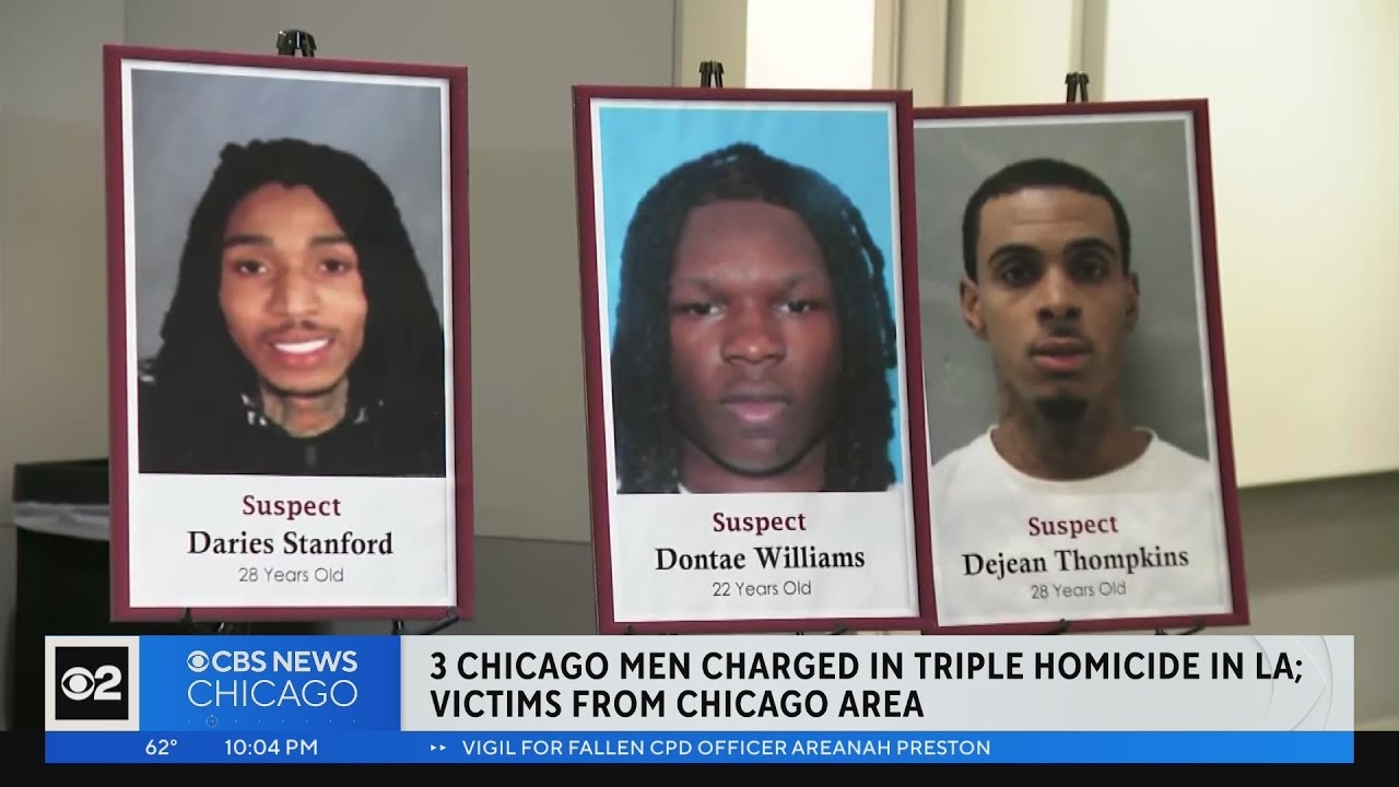 Men from Chicago to be extradited in triple homicide in Los Angeles ...