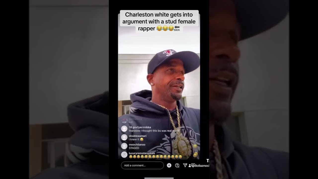 Charleston white gets into a heated argument with a stud female rapper ...