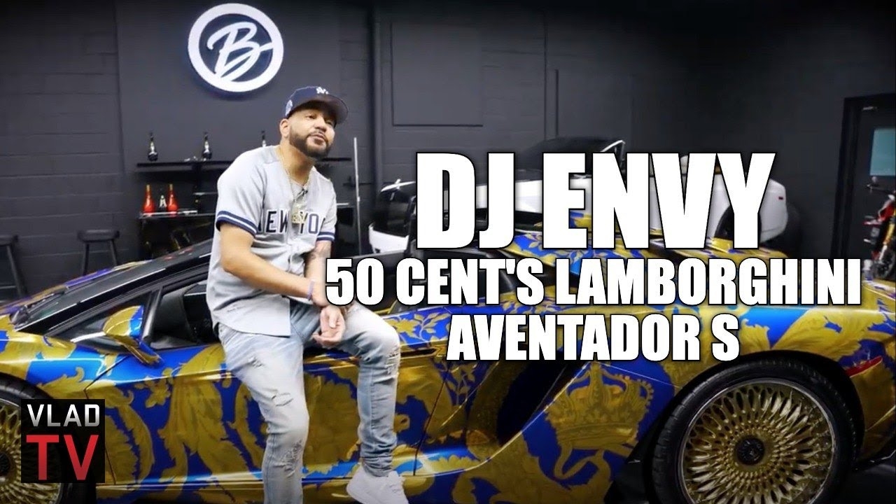 DJ Envy Shows 50 Cent's $500K "Versace" Wrapped 2020 Lamborghini ...
