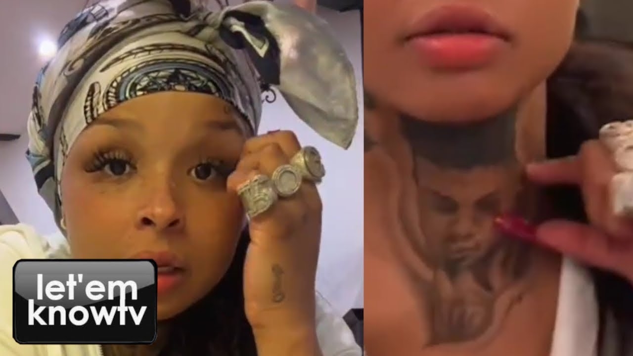 Chrisean Rock Trying To Cover Up Her Blueface Tattoos With New Tattoos ...
