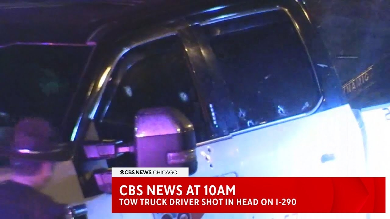 CBS News Chicago: Tow truck driver shot in the head on the Eisenhower Expressway | Certified BOOTLEG