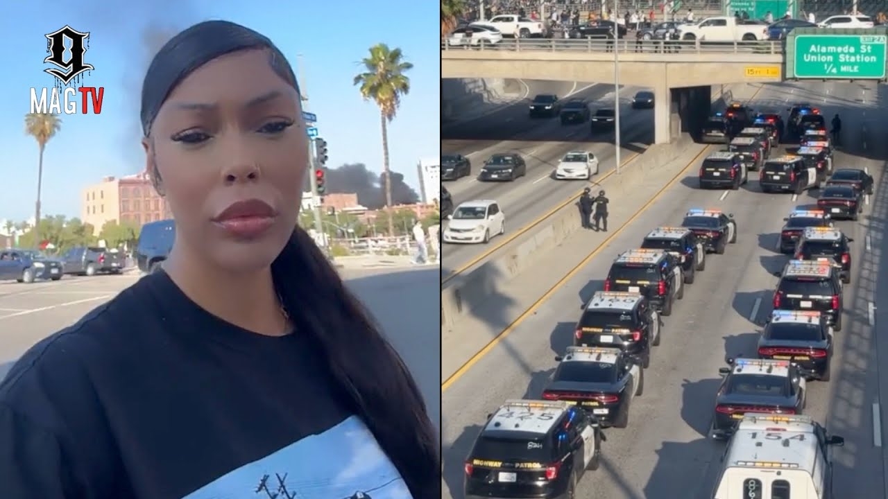 Scrappy's Ex Wife Bambi Walks Into The Trenches Of The ICE Protest In ...