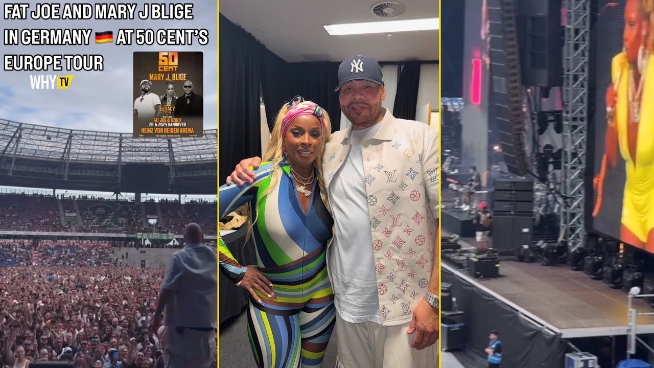 50 Cent Brings Out Fat Joe And Mary J Blige On The Stage In Germany During His Europe Tour 2025 ...